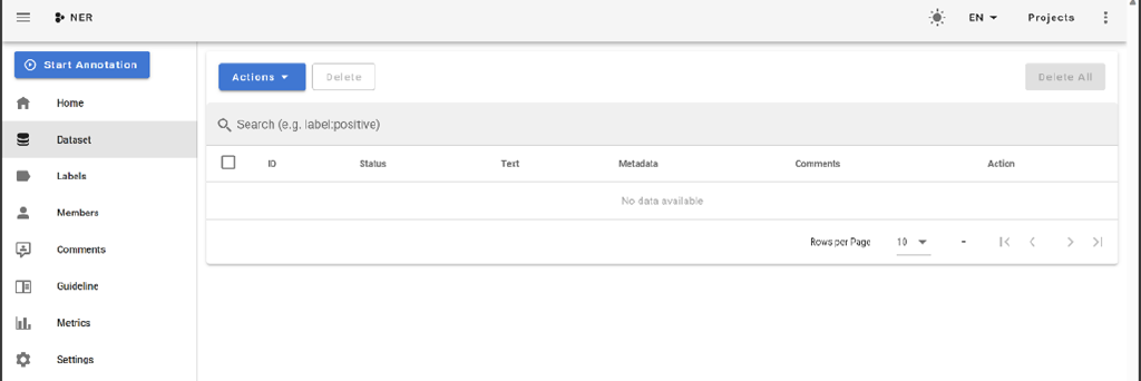 Doccano工具安装 + 使用
