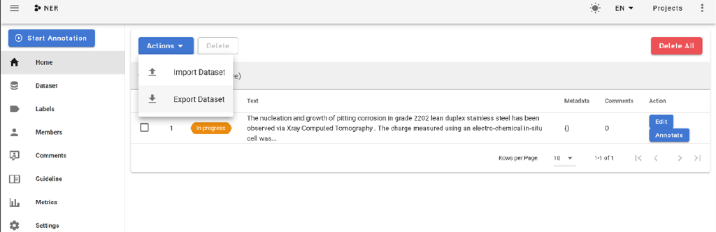 Doccano工具安装 + 使用